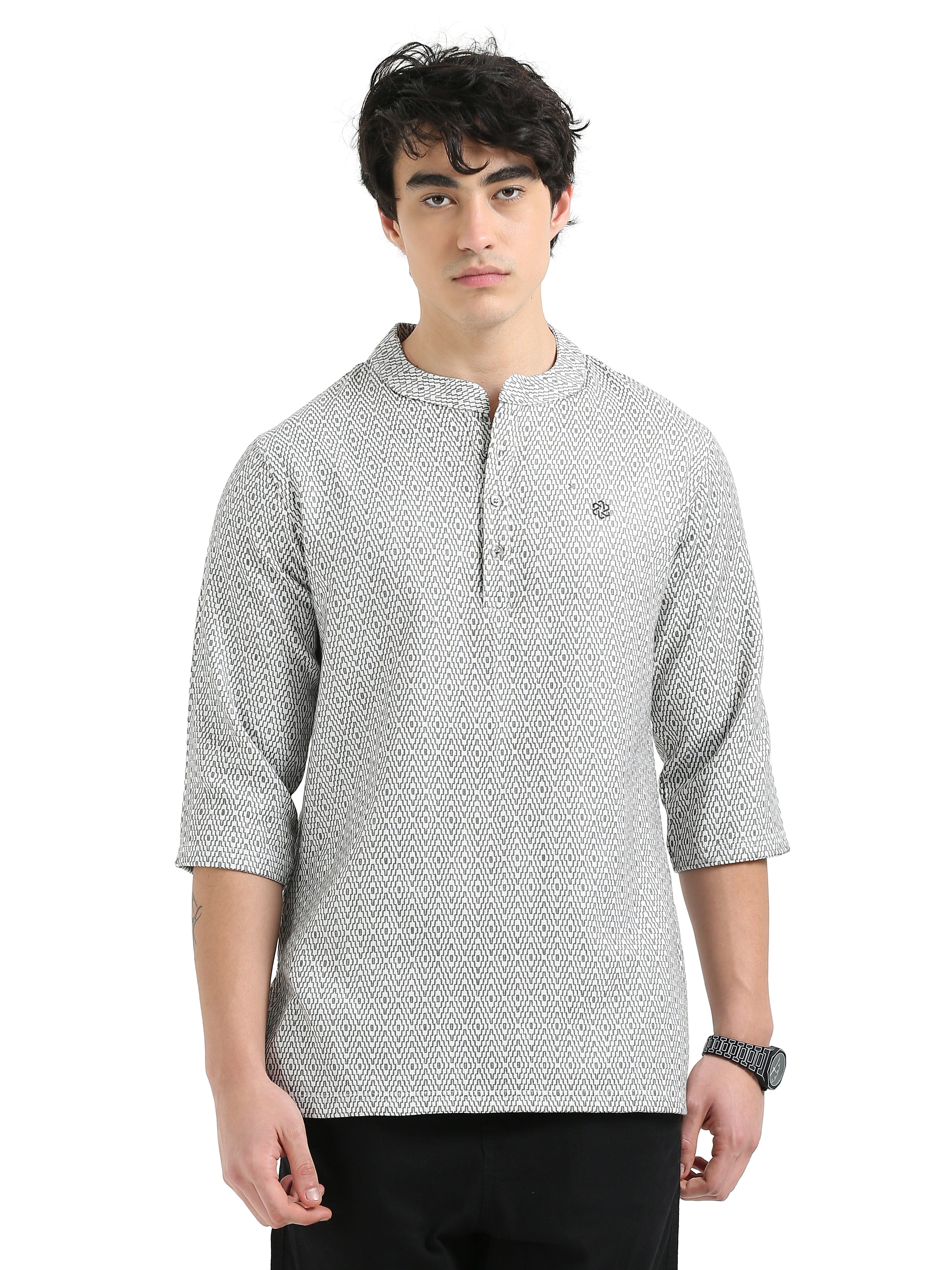 Men’s Short Kurta – Aztec Weave – Ecoline Clothing : India's 1st Fully ...